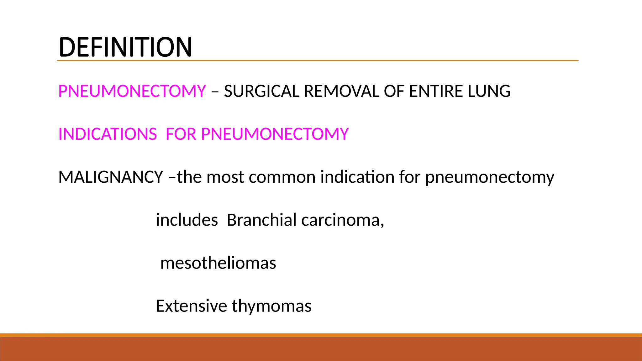 Pneumonectomy Anesthesia pre assessment optimization | PPTX