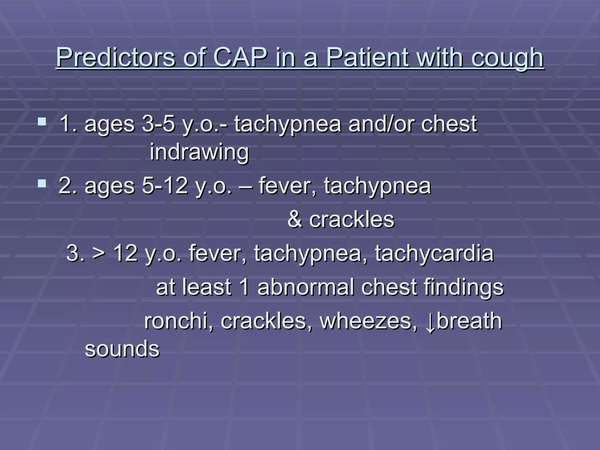 Pediatric Community Acquired Pneumonia | PPT