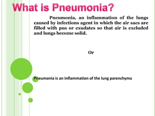 Pneumonia | PPTX