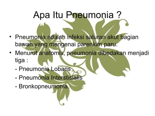Pneumonia | PPT