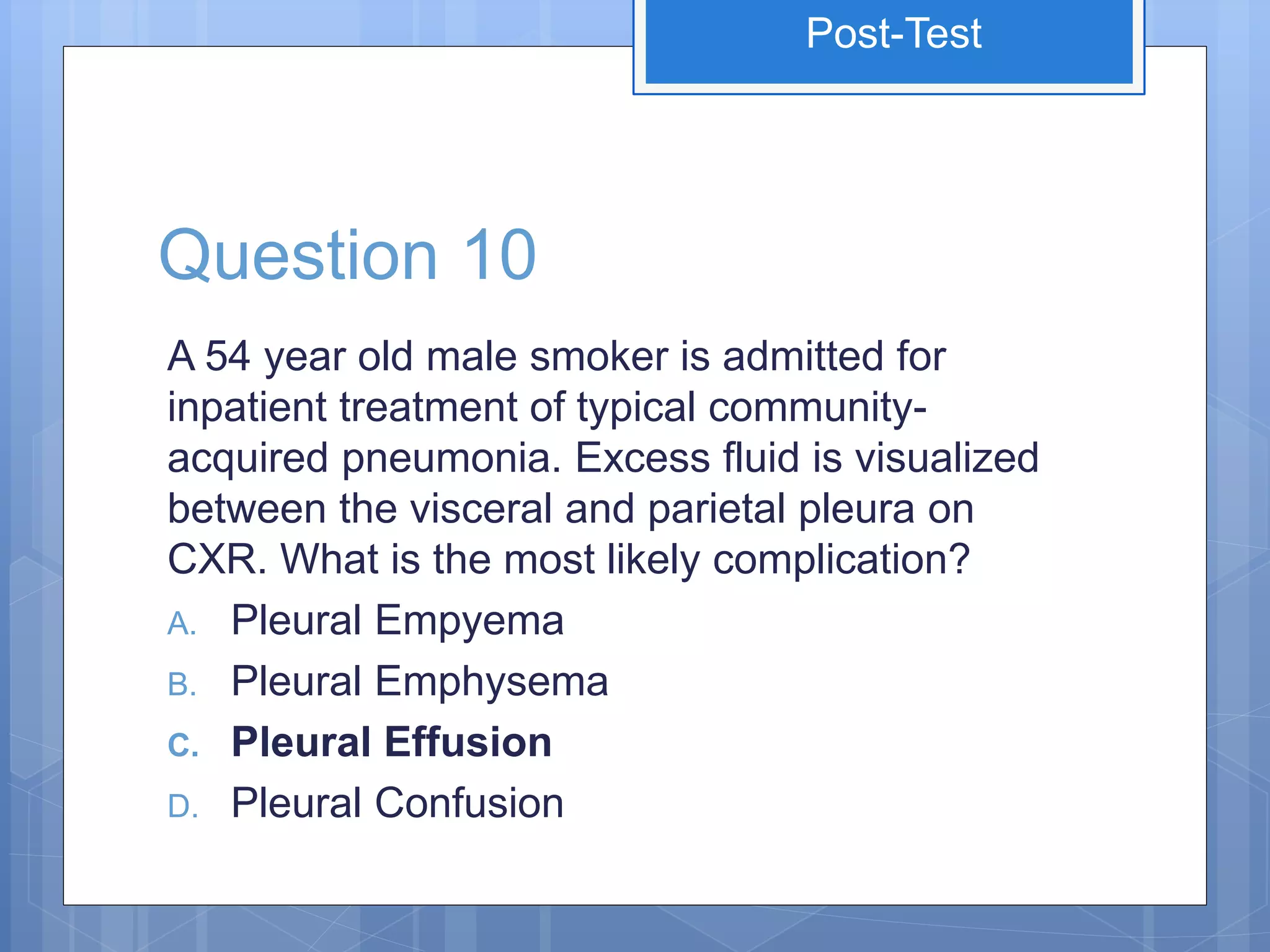Diagnosis & Mangement of Community-Acquired Pneumonia, Hospital ...
