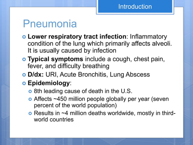 Diagnosis & Mangement of Community-Acquired Pneumonia, Hospital ...