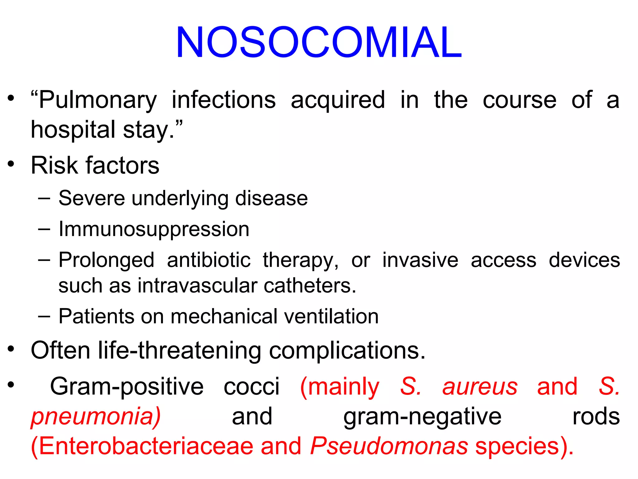 Pneumonia - Classification & Etiology | PPT