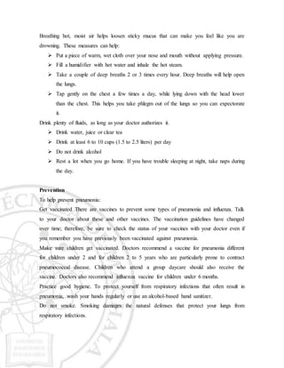 Pneumonia | DOCX | Lung and Respiratory Health | Diseases and Conditions