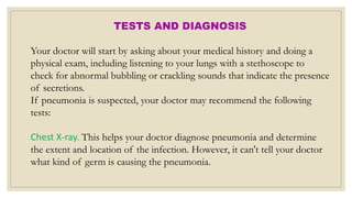 Pneumonia-medical information (symptoms , management , diagnosis) | PPT