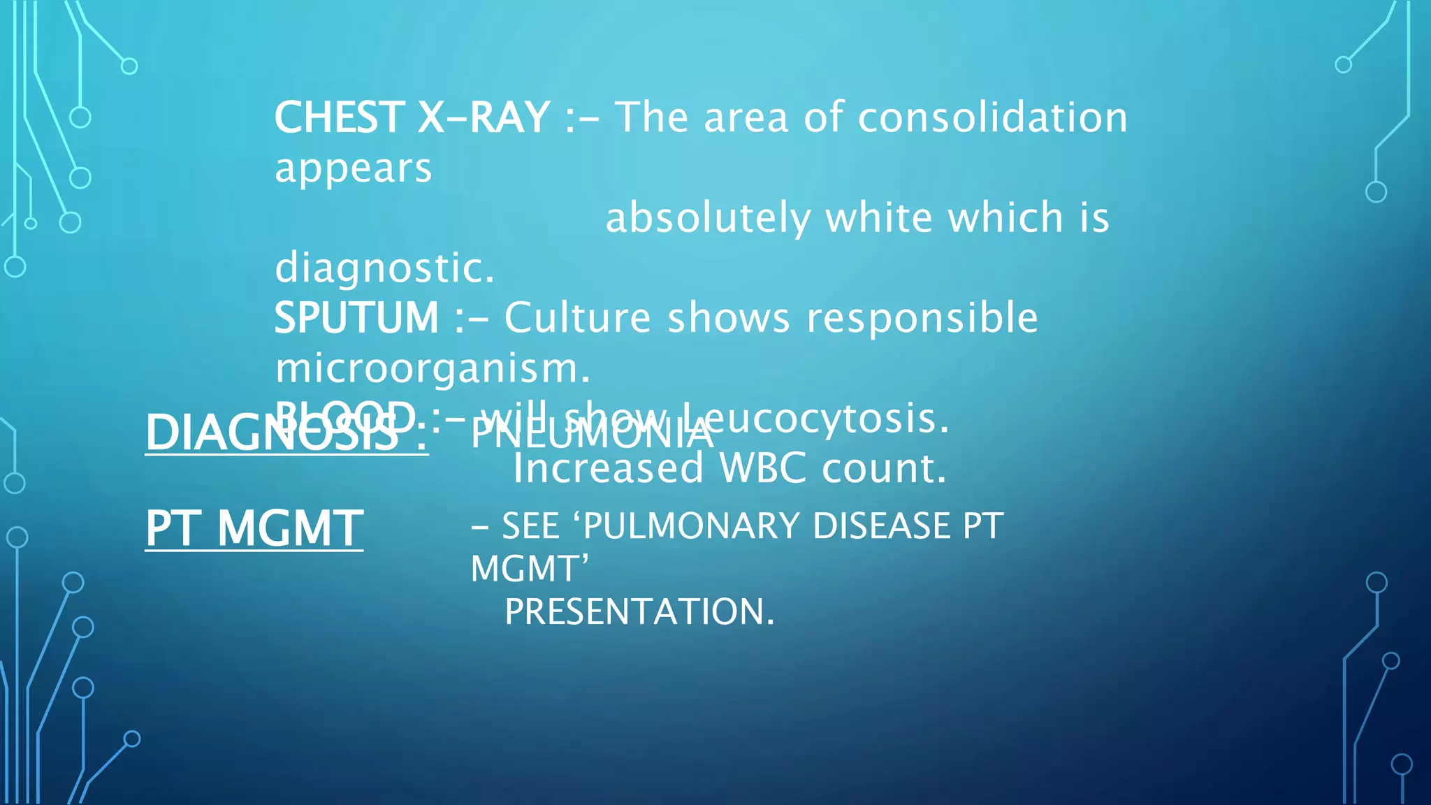 PNEUMONIA PT ASSESSMENT AND MANAGEMENT | PPTX