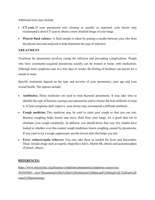 Pneumonia | PDF