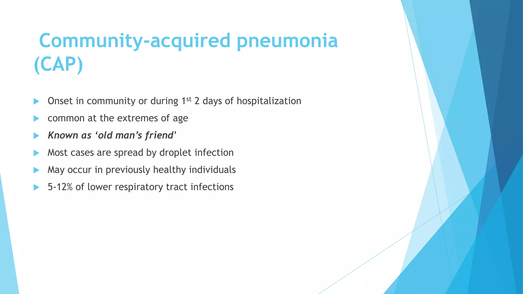 community acquired pneumonia.pptx | Free Download