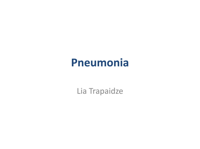 Pneumonia and case studies for medical students | PPTX