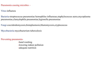 Pneumonia presentation college level by pankaj | PPT
