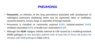 Pneumonia a lung infection causing cough, fever, and dyspnea. | PPT