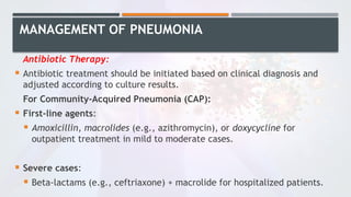 BRIEF OVERVIEW ON PNEUMONIA TYPES AND MANAGEMENT.pptx
