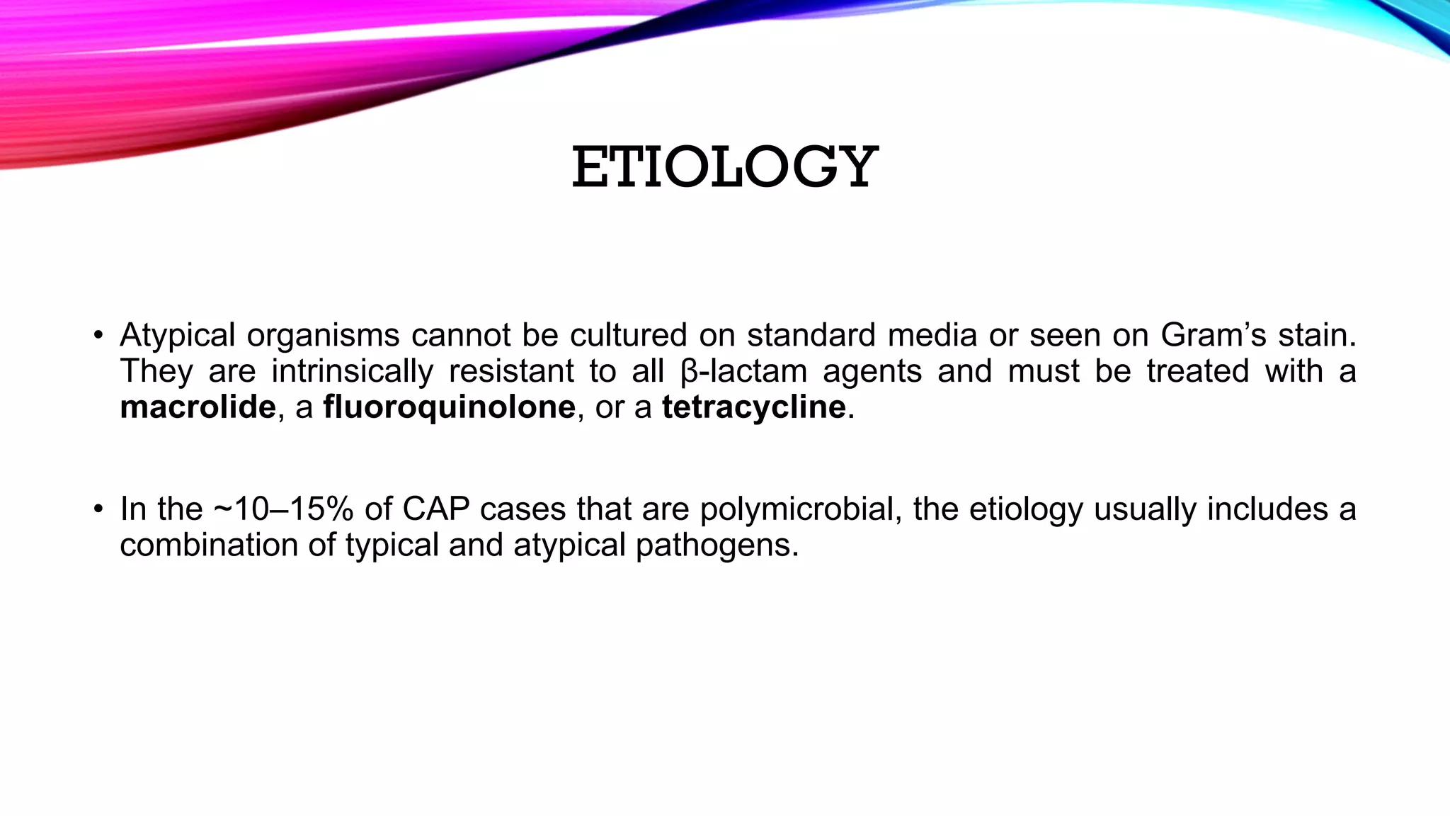 Pneumonia - Community Acquired Pneumonia (CAP) | PDF
