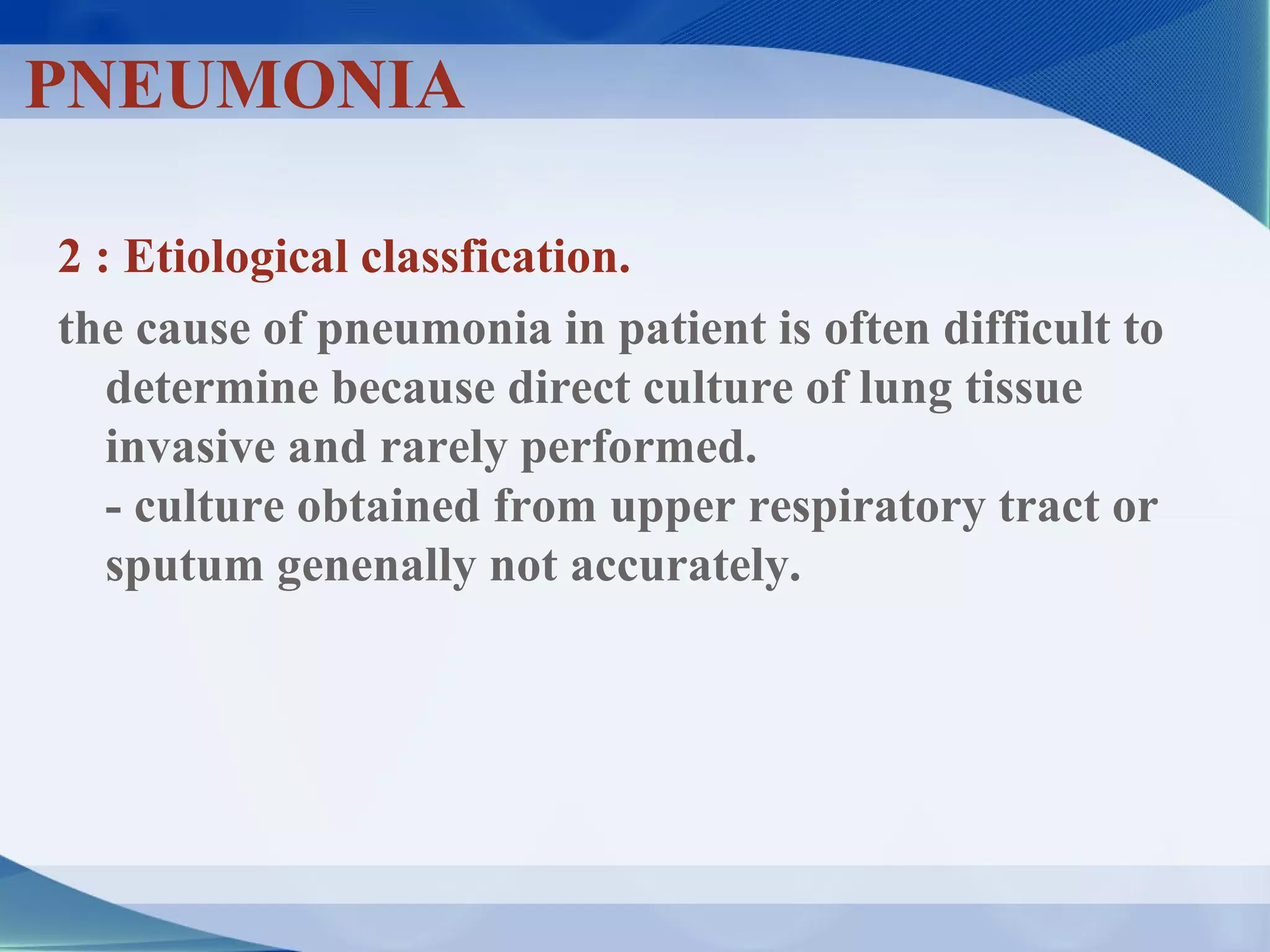 classification of pnemonia | PPT