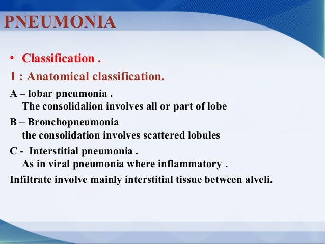 classification of pnemonia