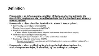 PNEUMONIA lung disease in patient in ICU | PDF