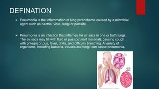 Pneumonia slides share.com | PPTX