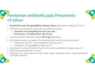 Pneumonia Anak perawatan dan penatalaksa | PDF