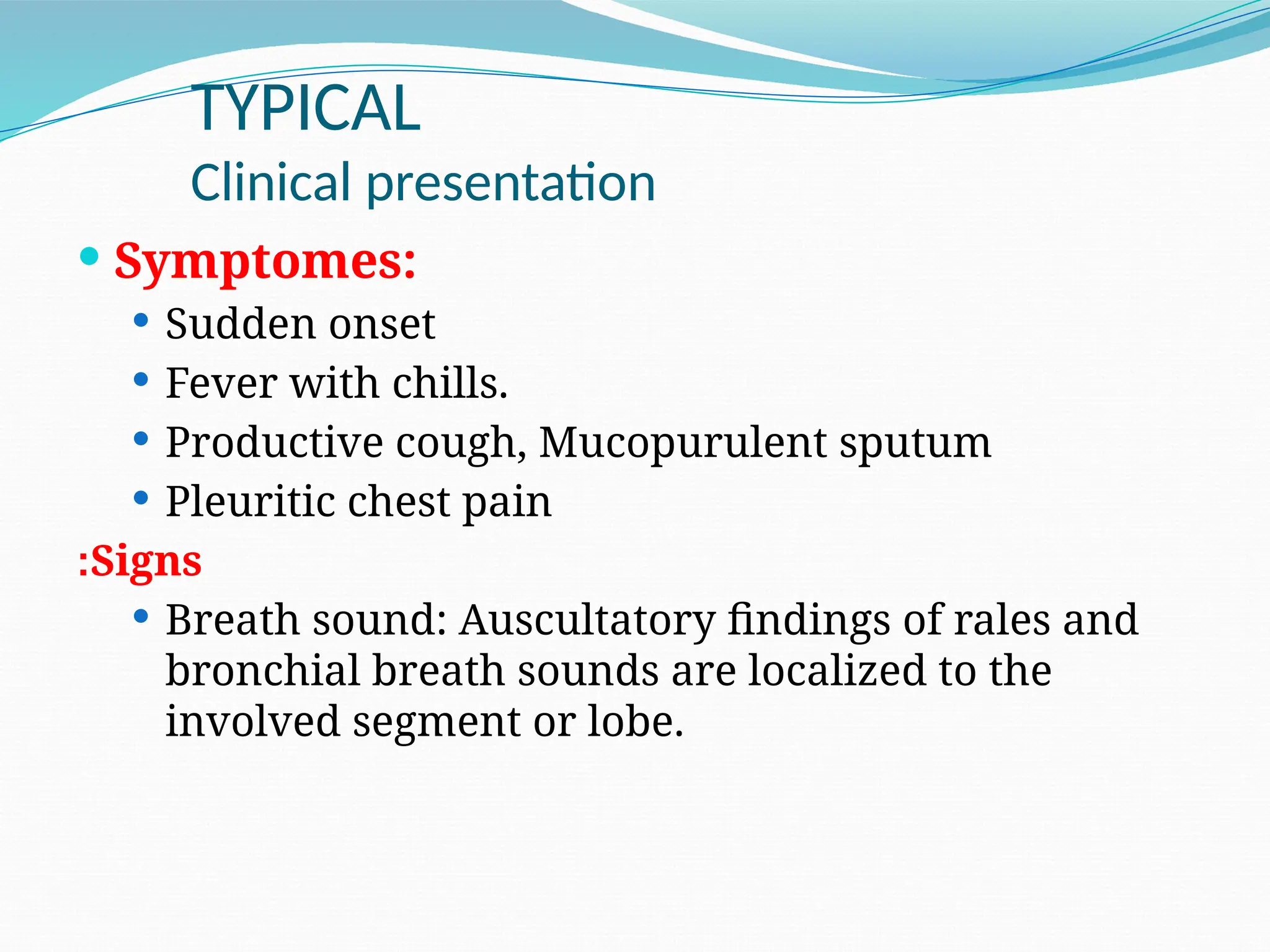 Etiology, pathogenesis, clinical features of pneumonia | PPTX