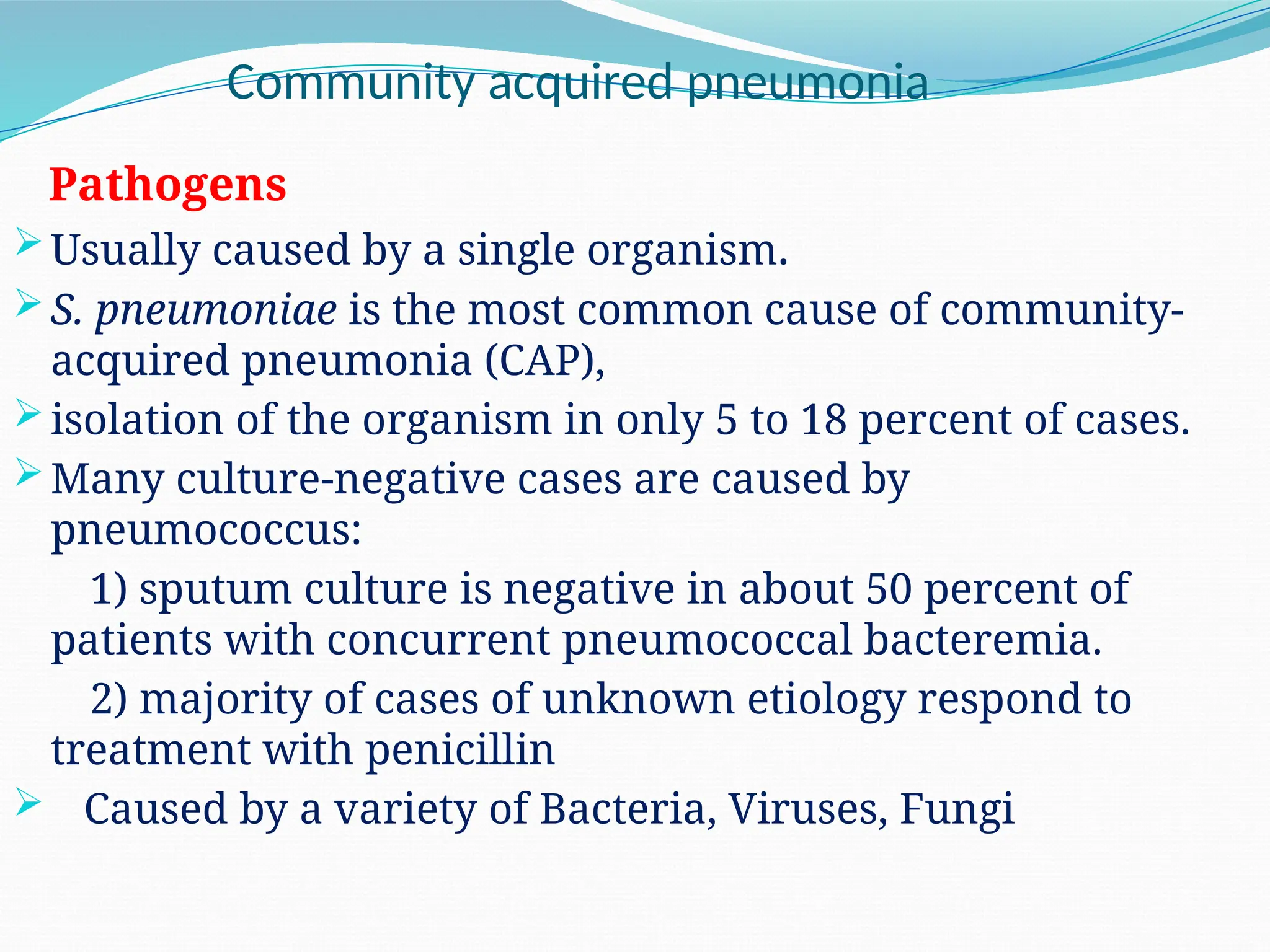 Etiology, pathogenesis, clinical features of pneumonia | PPTX