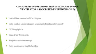 PNEUMONIA CARE BUNDLE- healthcare workers responsibility | PPTX