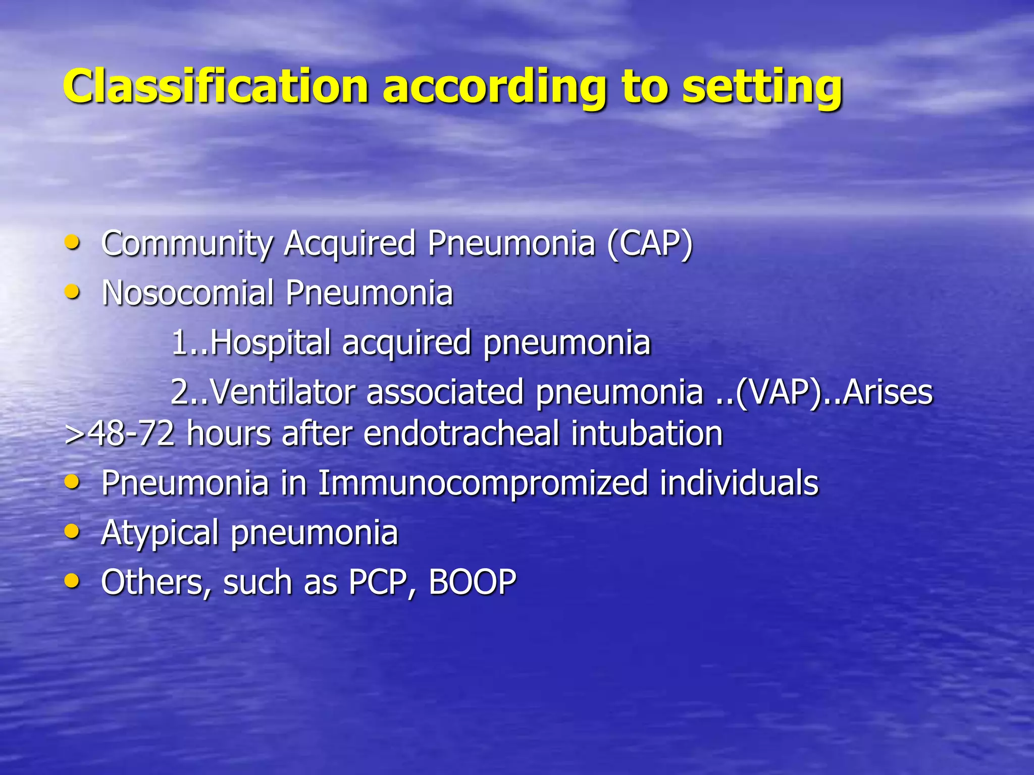 Pneumonia & ITS Complications | PPT