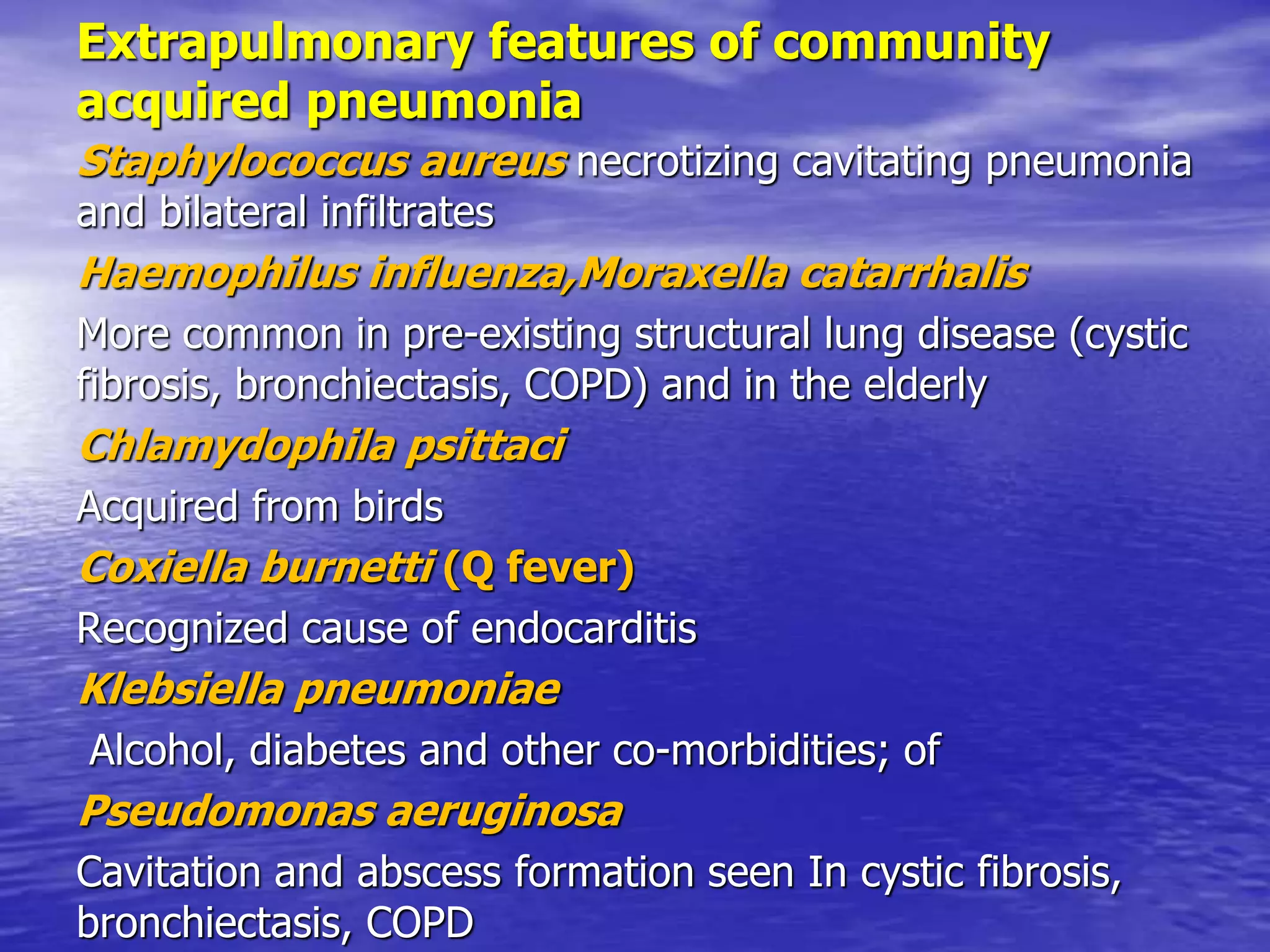 Pneumonia & ITS Complications | PPT