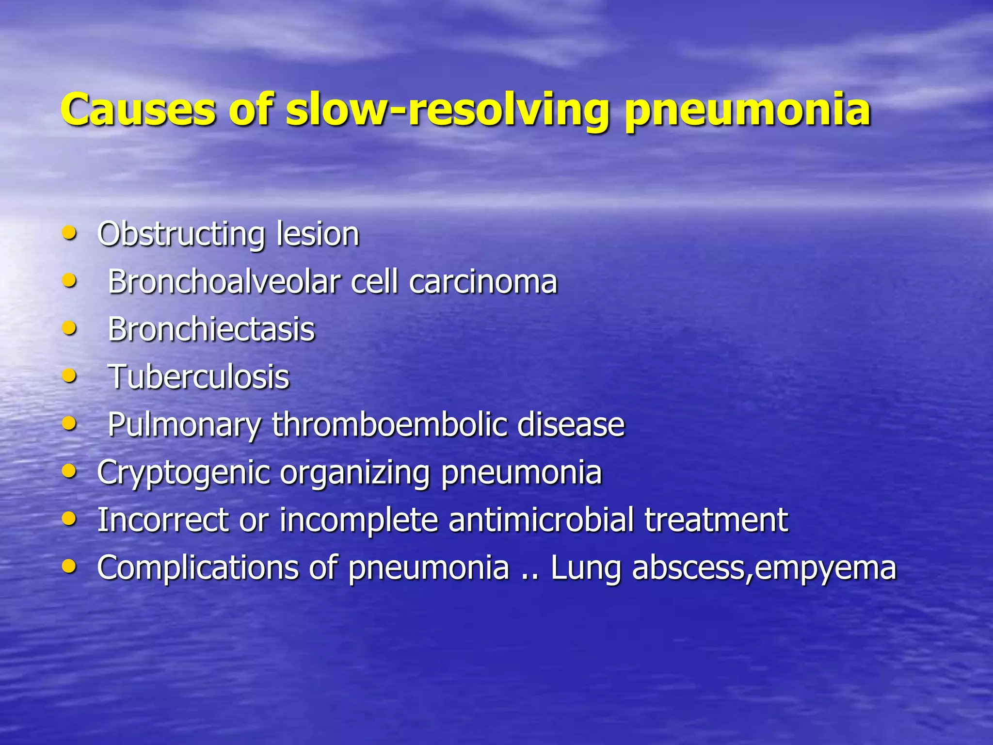 Pneumonia & ITS Complications | PPT