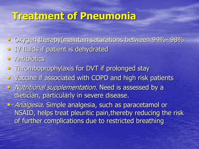 Pneumonia & ITS Complications | PPT | Lung and Respiratory Health ...