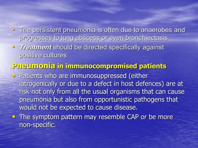 Pneumonia & ITS Complications | PPT | Lung and Respiratory Health ...