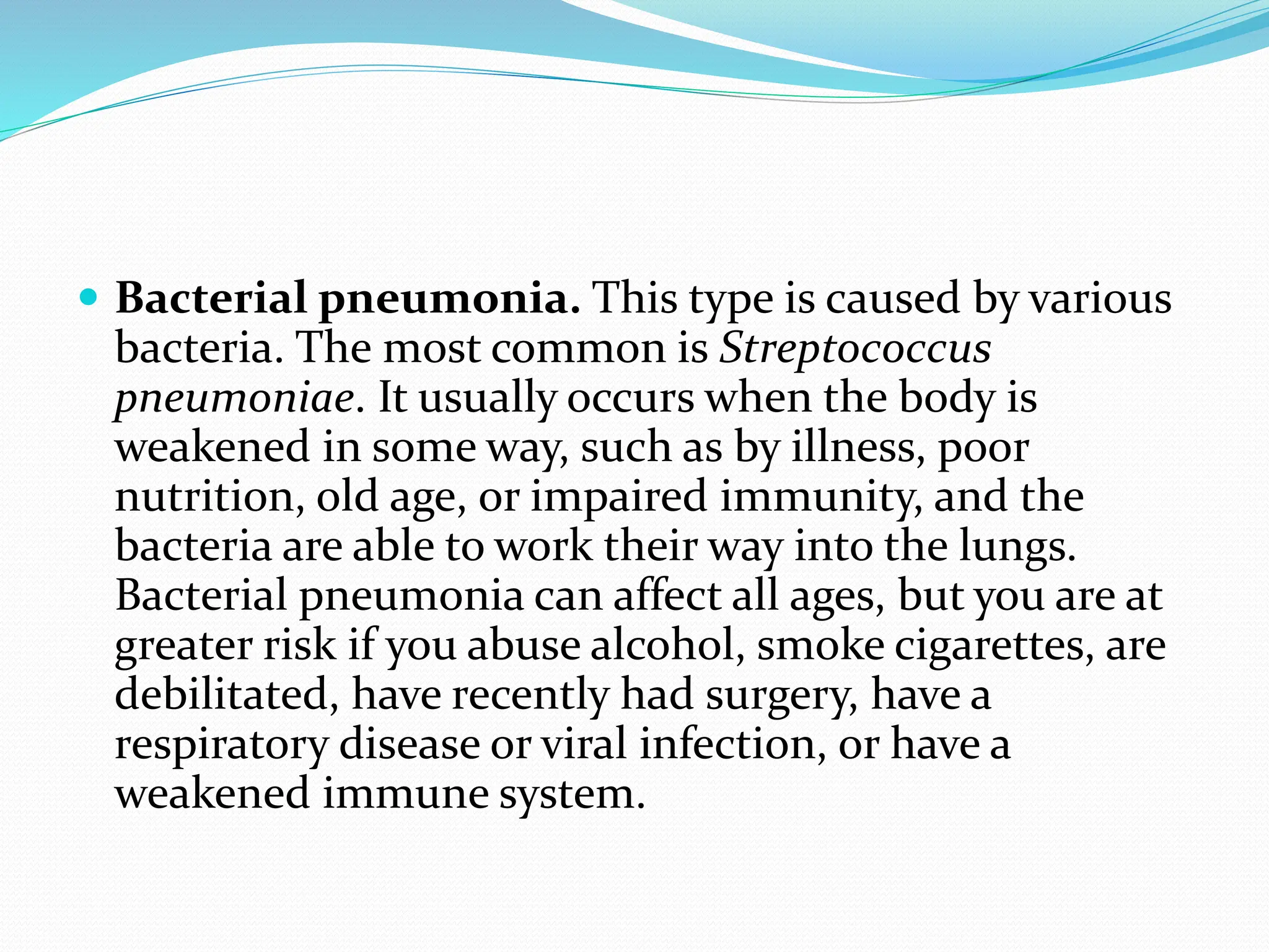 Pneumonia disease of lower respiratory tract | PPTX | Lung and ...