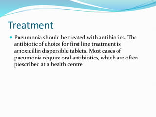 Pneumonia disease of lower respiratory tract | PPTX