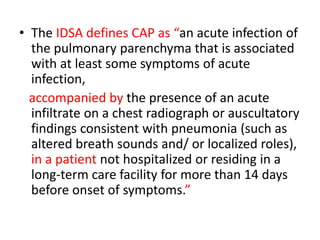 Pneumonia management guidelines | PPTX