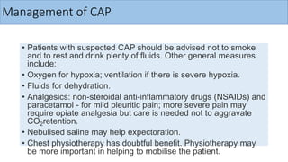 Pneumonia in adults ,diagnosis and management | PPTX