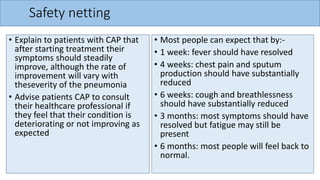 Pneumonia in adults ,diagnosis and management | PPTX