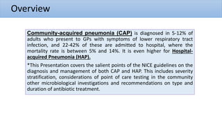Pneumonia in adults ,diagnosis and management | PPTX