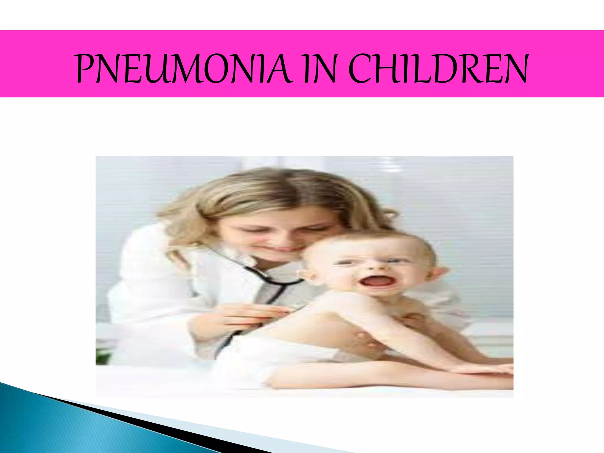 Pneumonia in children | PPTX