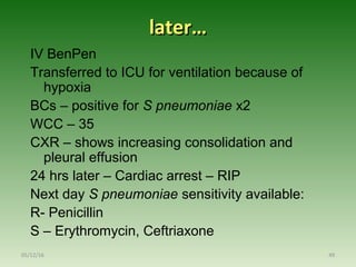 Pneumonia in elderlyfinal | PPT
