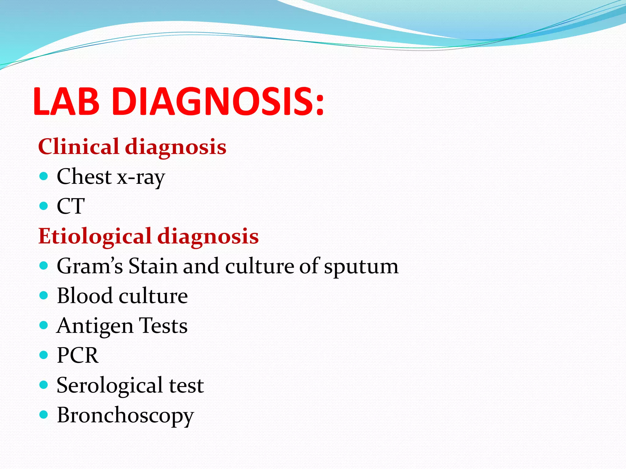 Pneumonia, Introduction ,Pathogenesis ,lab diagnosis and treatment | PPTX