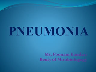 Pneumonia, Introduction ,Pathogenesis ,lab diagnosis and treatment | PPTX