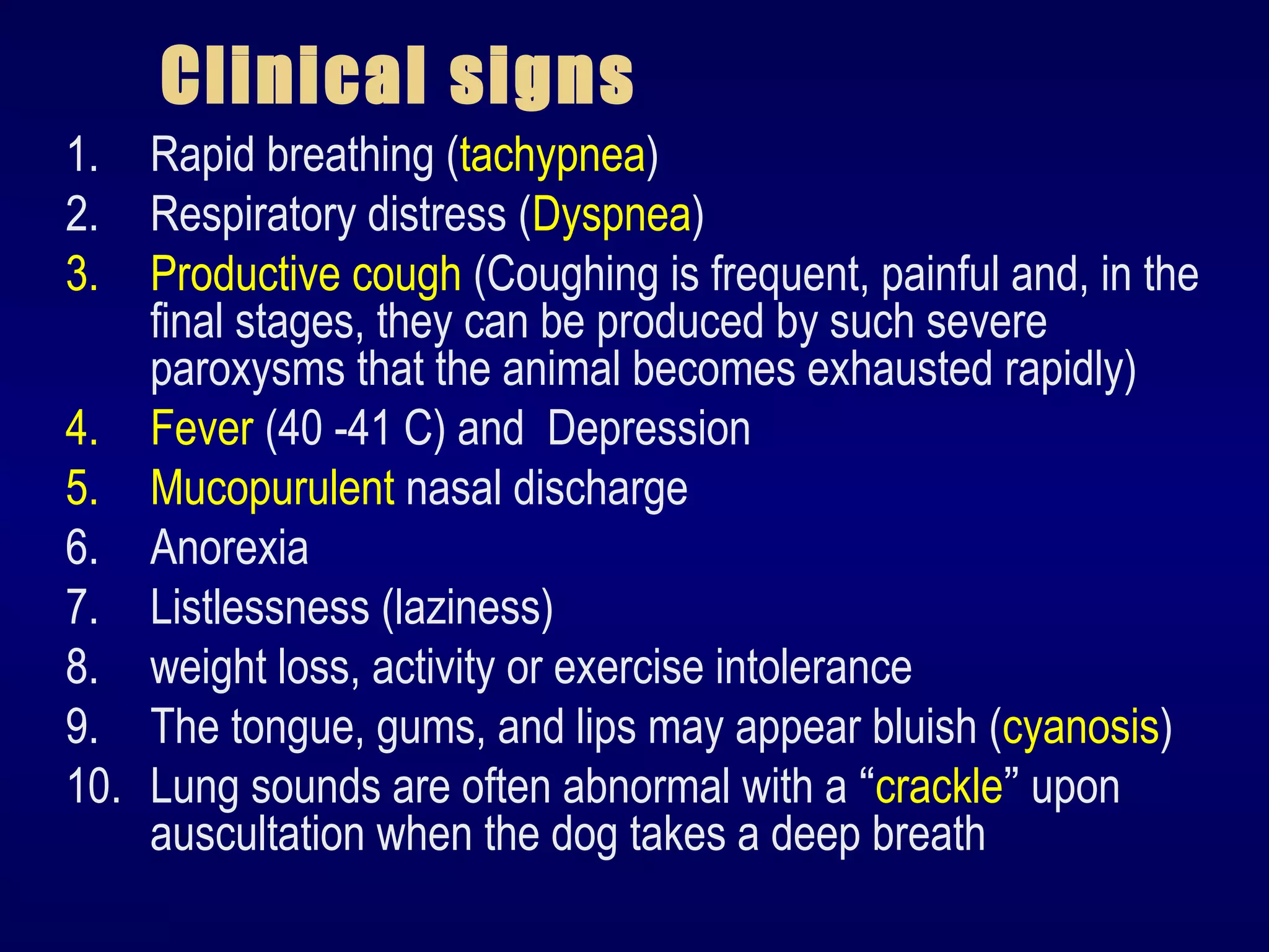 Pneumonia in pet animals | PPT