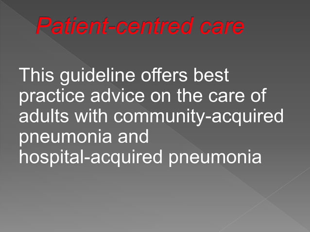 Pneumonia nice gl | PPT