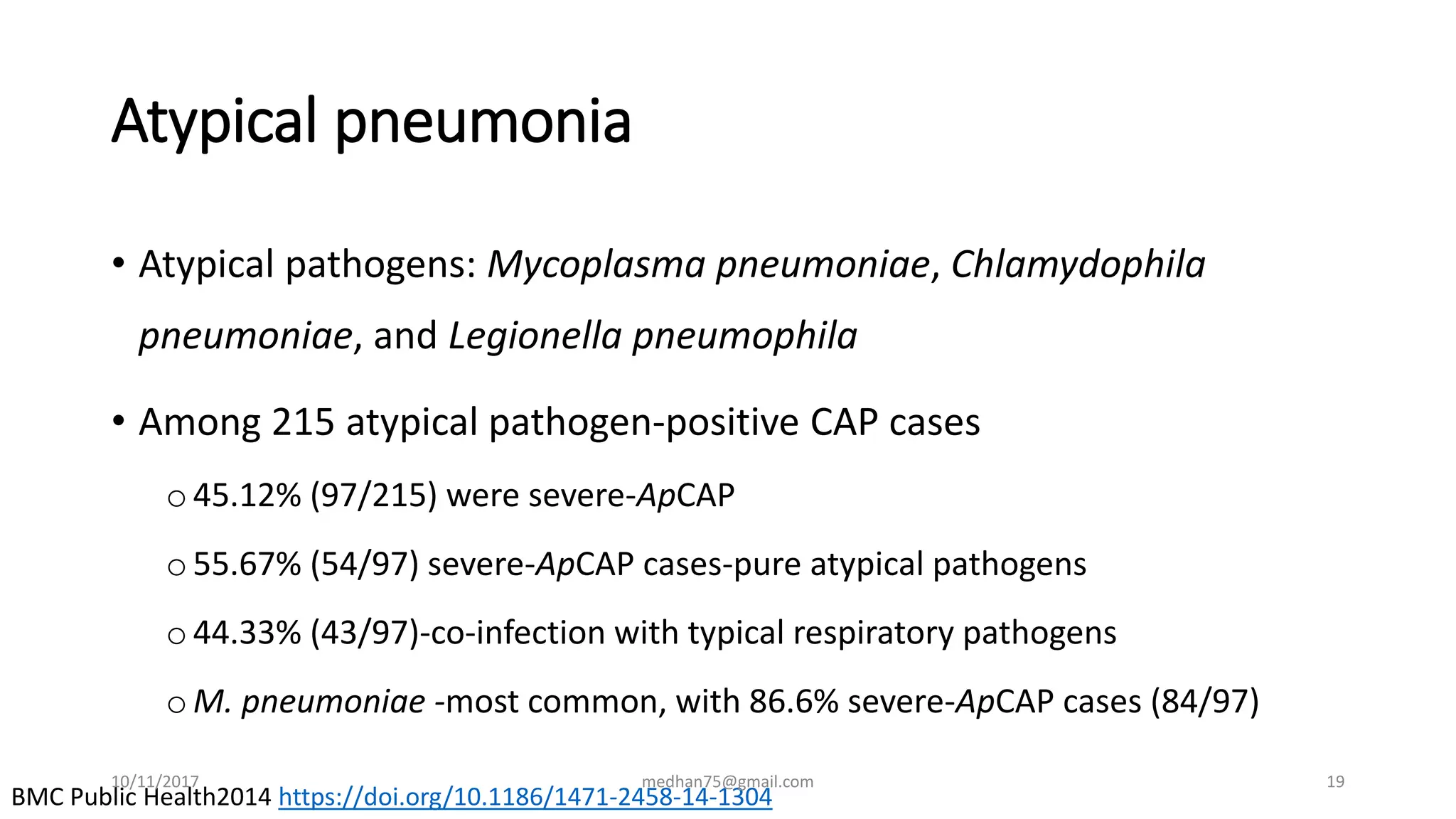 Pneumonia, paediatric perspective | PPTX