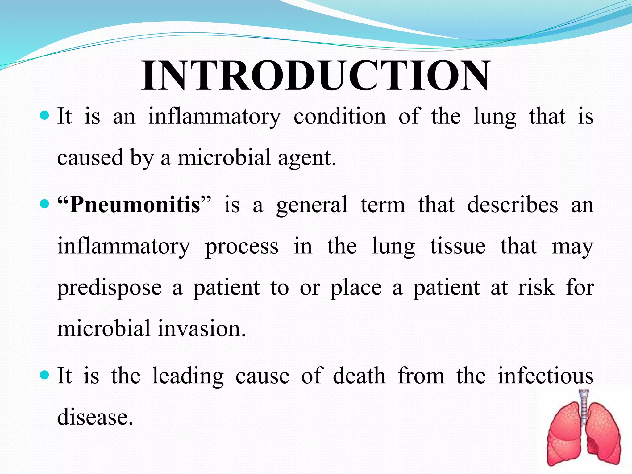 Pneumonia seminar presentaation | PPTX