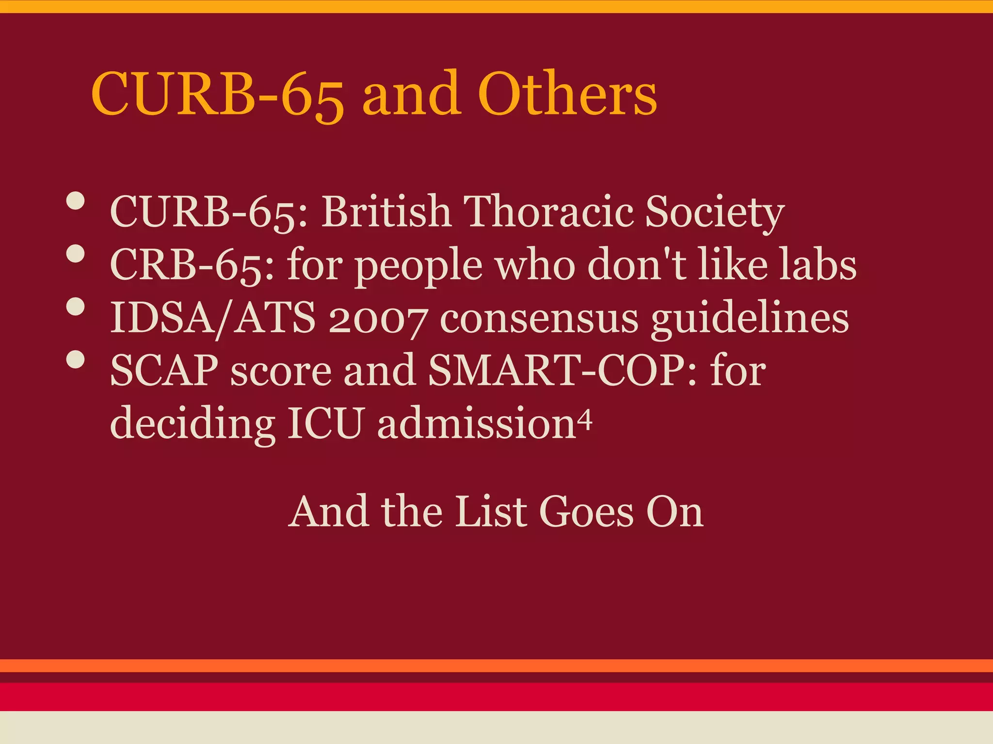Pneumonia Severity Index | PDF