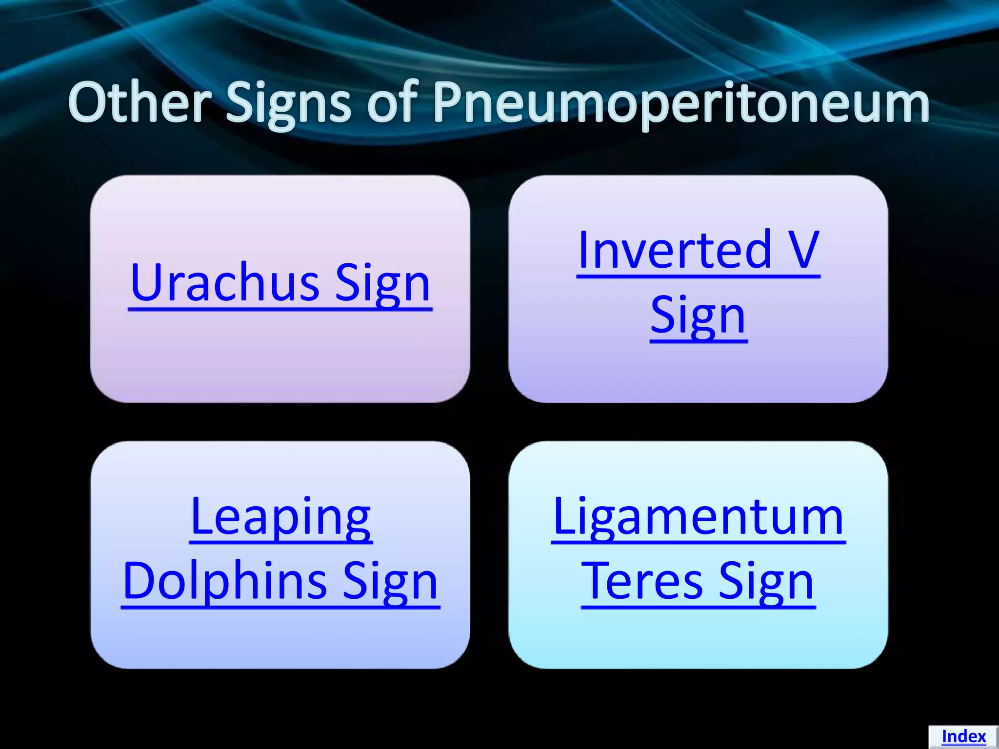 Signs of Pneumoperitoneum on Plain Film | PPTX