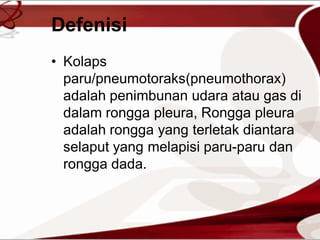 Pneumothoraks | PDF
