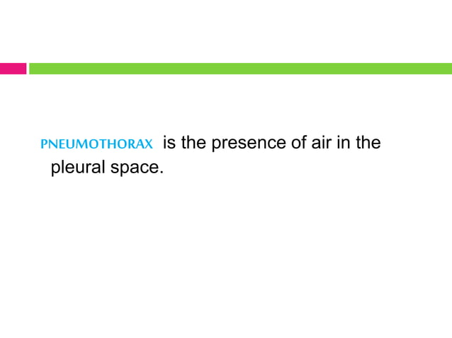 Pneumothorax-A quick Review | PDF | Lung and Respiratory Health ...