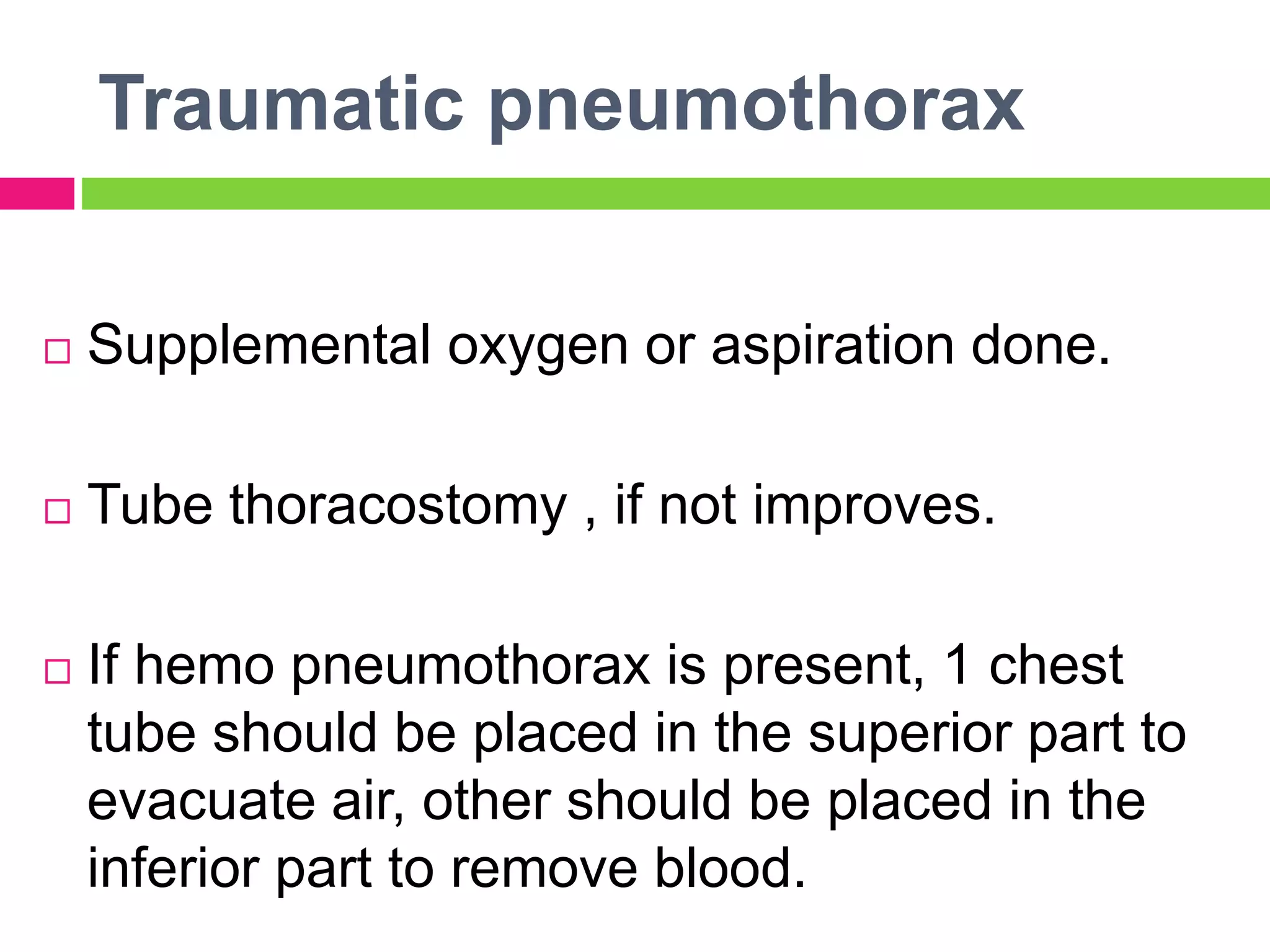 Pneumothorax | PPTX