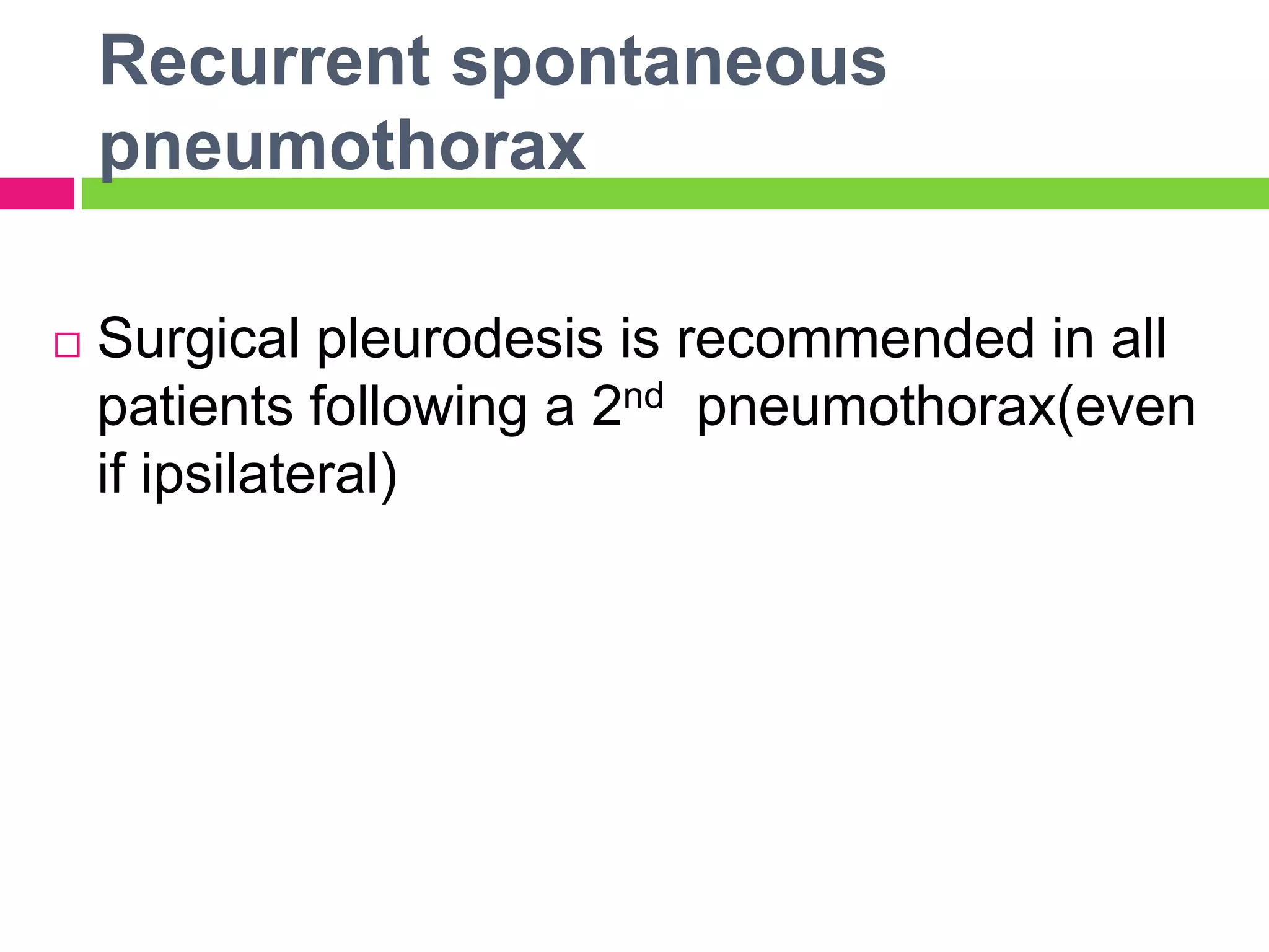 Pneumothorax | PPTX